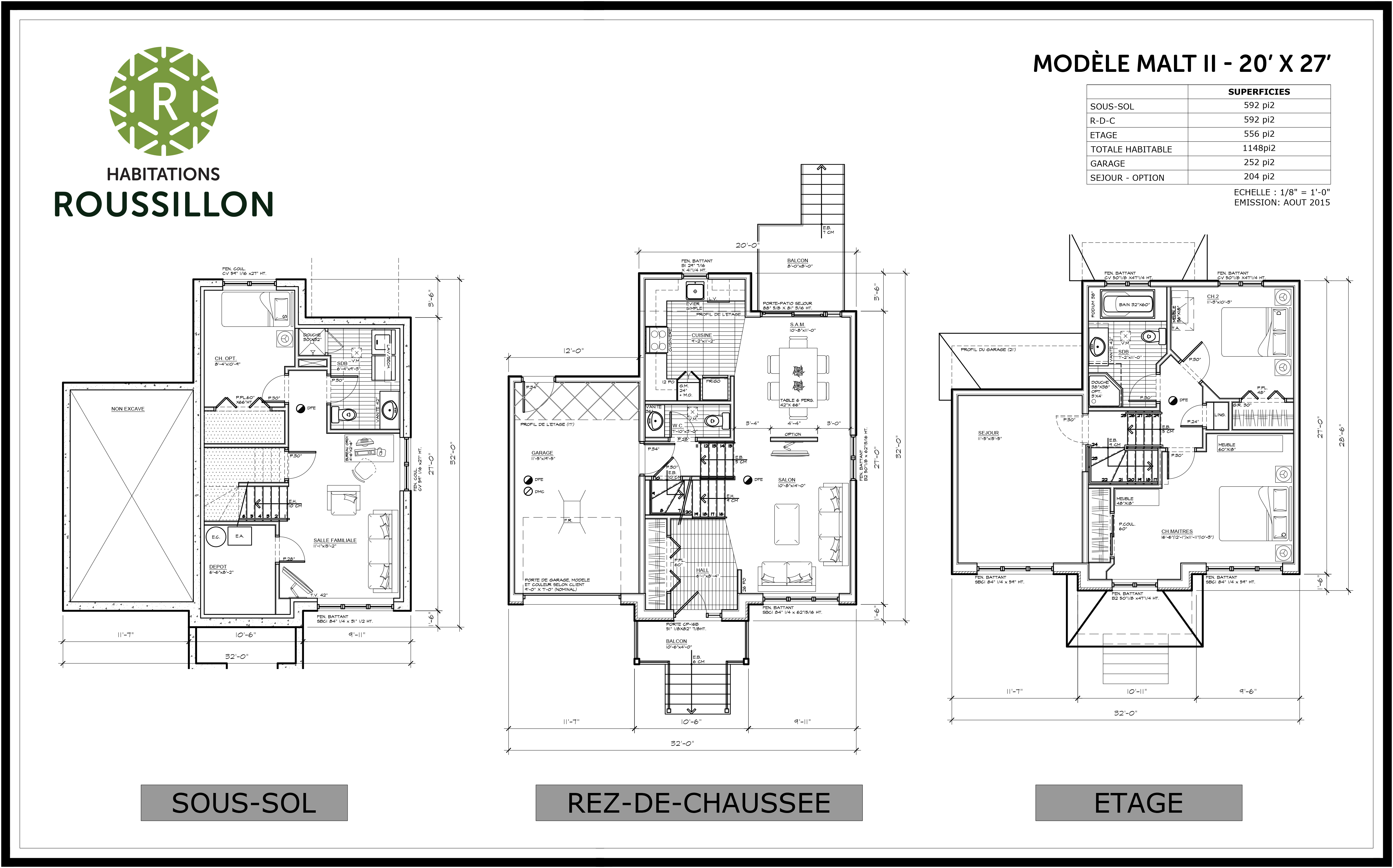 Maison de ville et unifamiliale | Les Habitations Roussillon